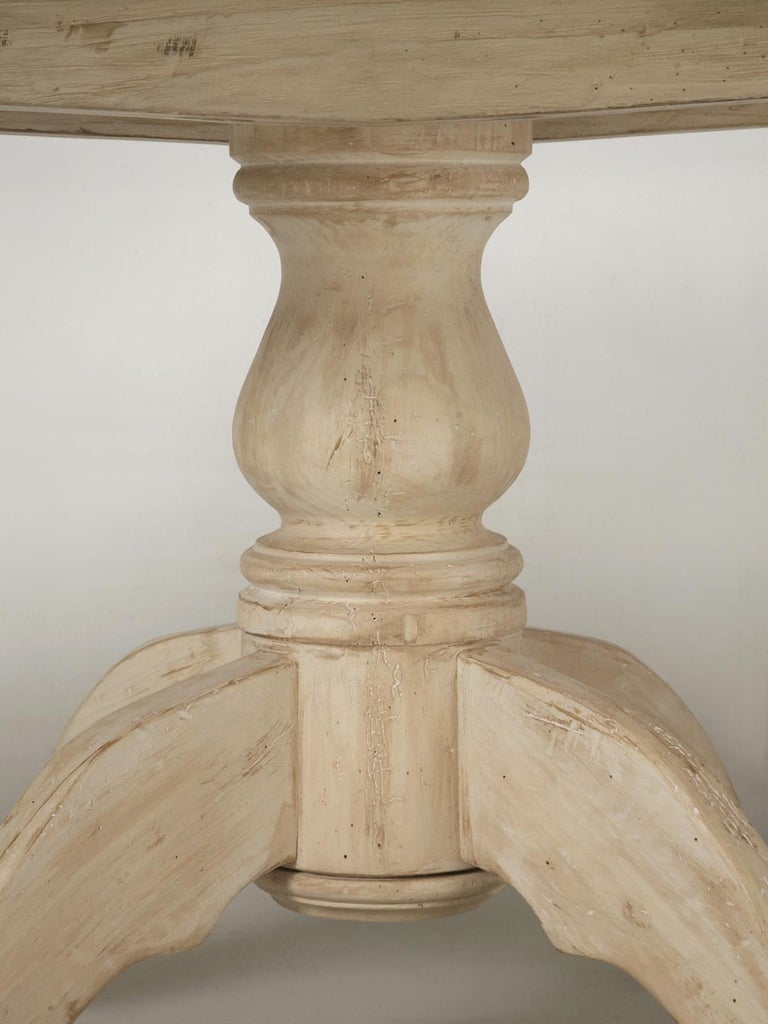 Custom Built White Oak 52" Round Table at 1stDibs