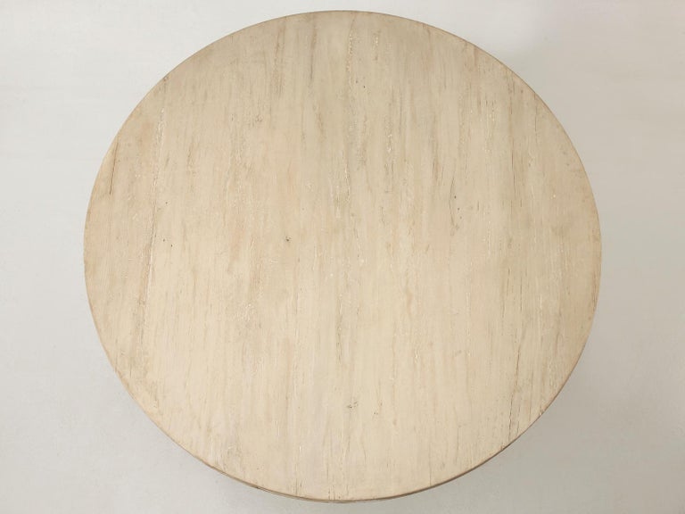 Custom Built White Oak 52" Round Table at 1stDibs