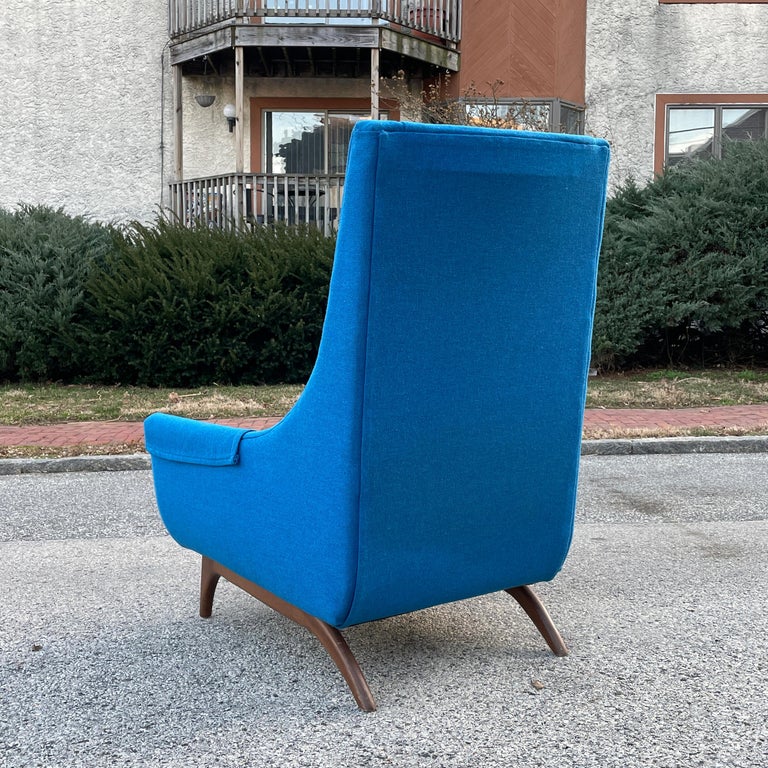 Vintage Rowe Furniture Psychedelic Midcentury High Back Lounge Chair ...