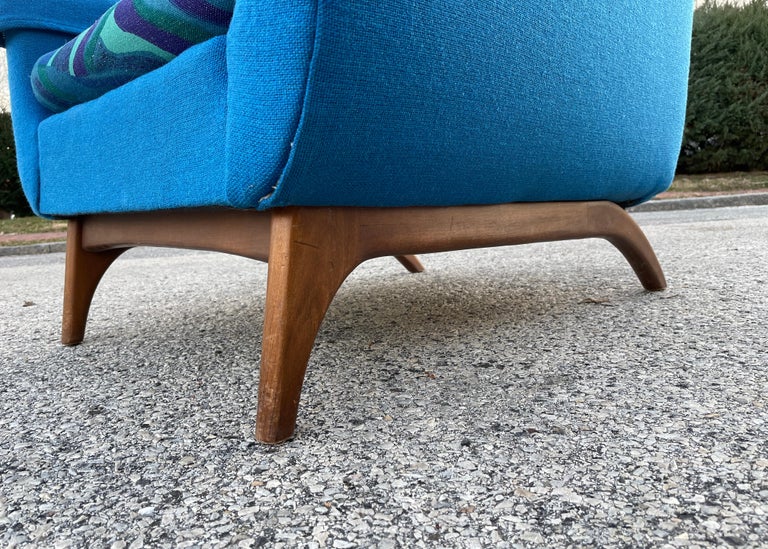 Vintage Rowe Furniture Psychedelic Midcentury Low Back Lounge Chair For ...