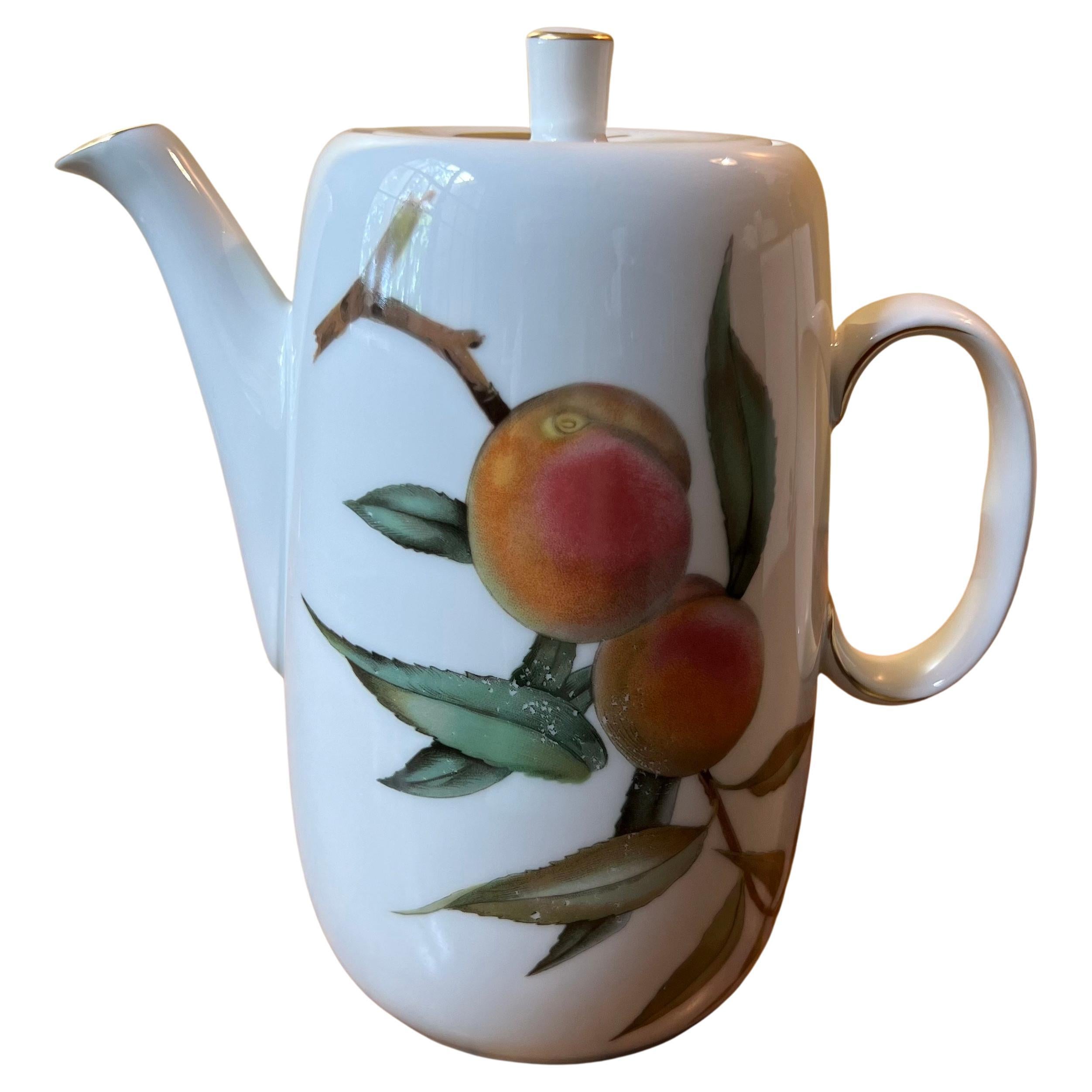 Royal Worcester, England, Four Evesham Plates in Porcelain, 1960s For ...