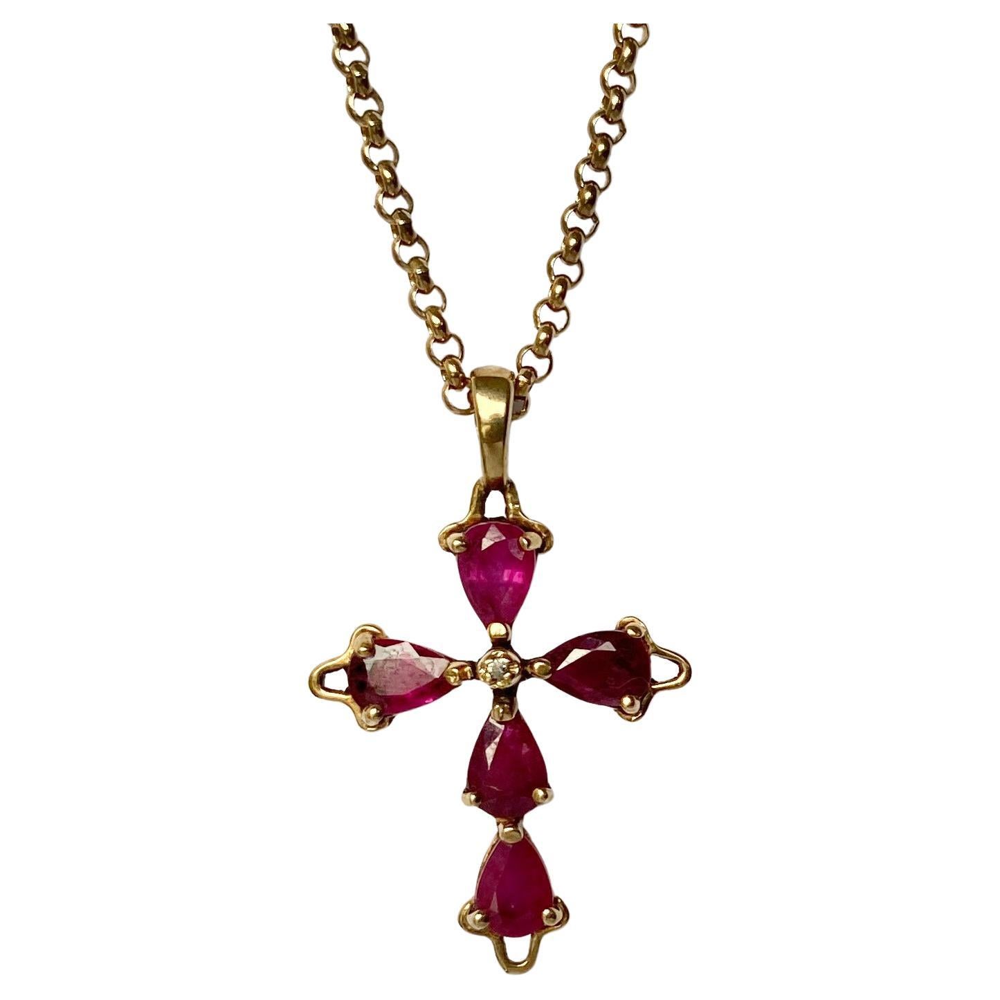 Vintage Ruby and Pearl 9 Carat Gold Locket and Chain at 1stDibs | 9 ...