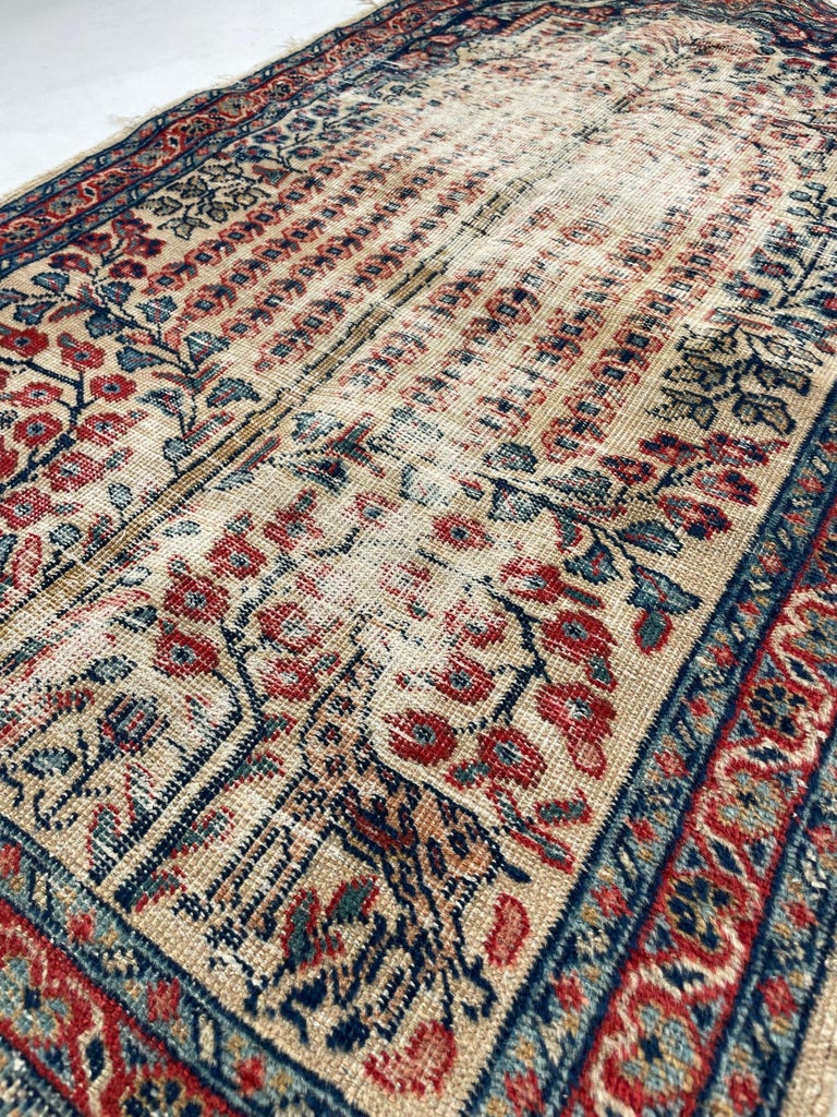 Vintage Rug Pictorial Beauty with Giraffe Motifs, c.1950's For Sale at ...