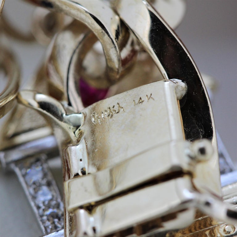 Vintage Ruser 'Beverly Hills' Charm Bracelet Signed, circa 1950 at ...