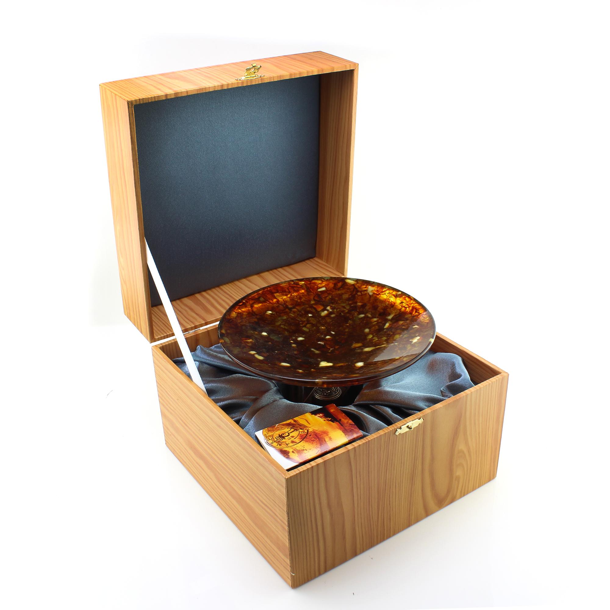 Vintage Russian Silver and Amber Tazza Dish, circa 1990s For Sale at ...