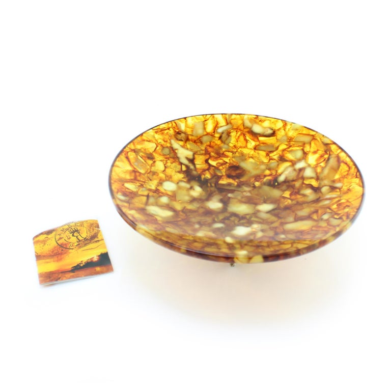 Vintage Russian Silver and Amber Tazza Dish, circa 1990s For Sale at ...
