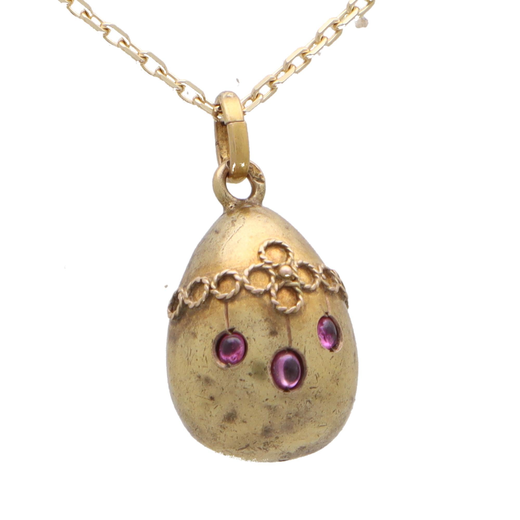 Vintage Russian Tourmaline Egg Pendant at 1stDibs | traditional russian ...