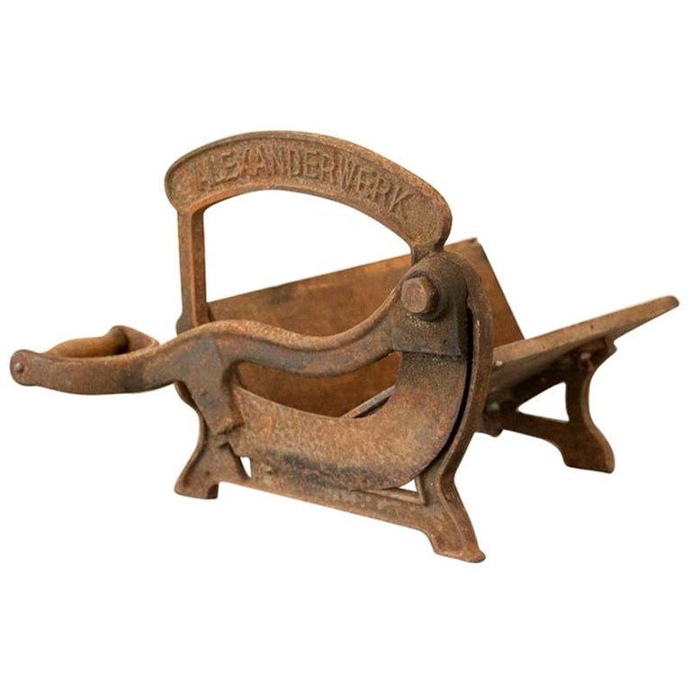 Vintage Rustic Alexanderwerk Danish Bread Cutter at 1stDibs