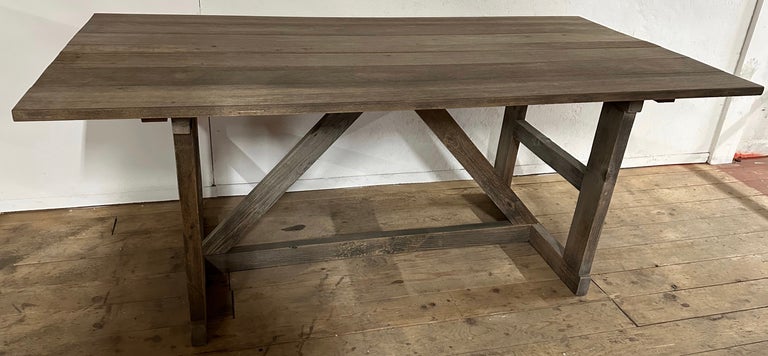 Vintage Rustic Farm or Work Table For Sale at 1stDibs