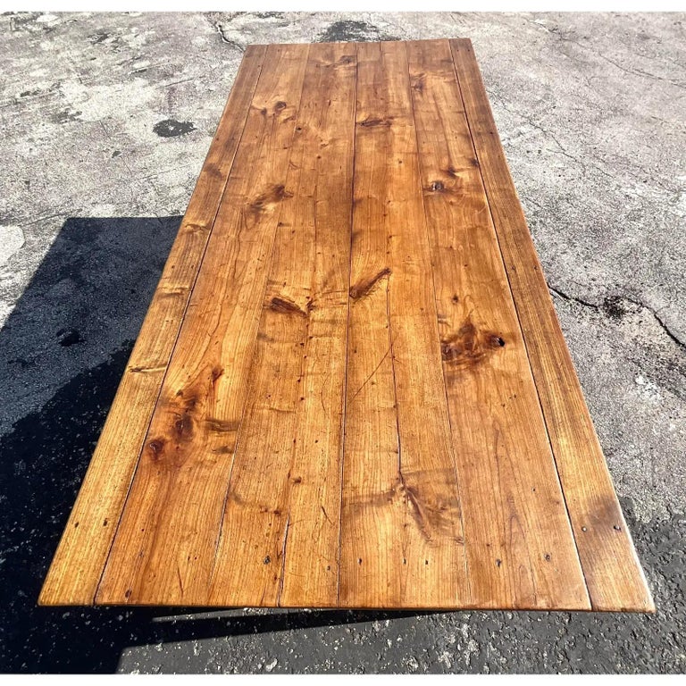 Vintage Rustic Farm Table at 1stDibs
