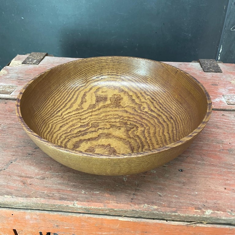 Vintage Rustic Organic Turned Wooden Farmhouse Artisan Fruit Bowl For ...