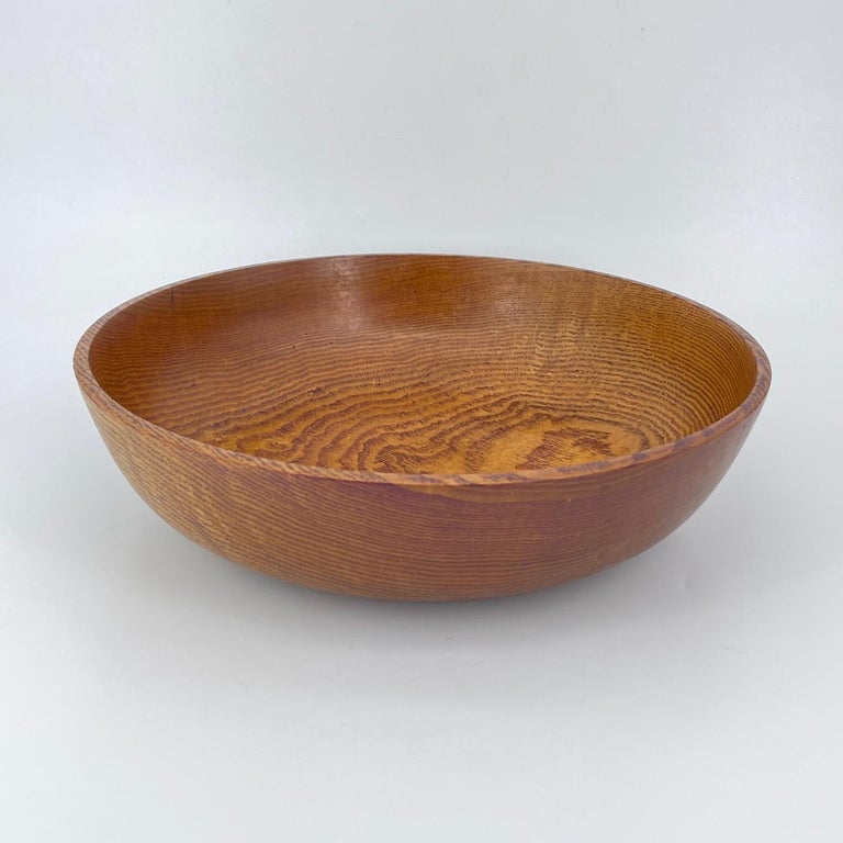 Vintage Rustic Organic Turned Wooden Farmhouse Artisan Fruit Bowl For ...
