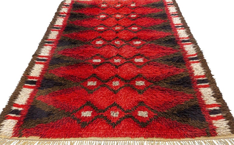 Rya Rug Abstract Design, 1950-1970 For Sale at 1stDibs