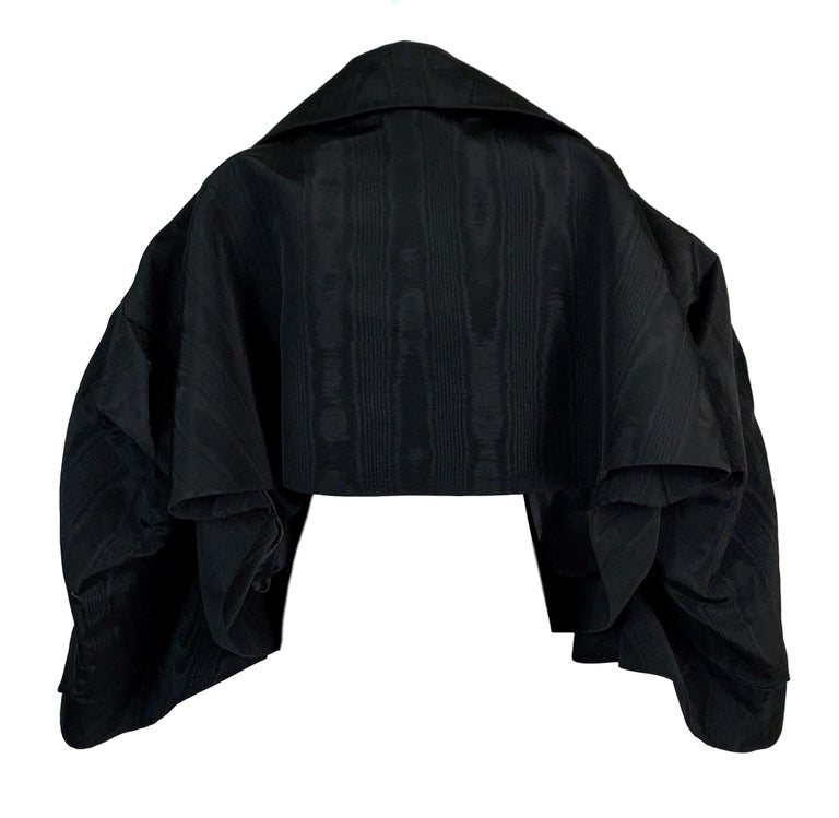 Vintage S/S 1995 John Galliano Runway Black Moire 'Misia Diva' Cropped ...