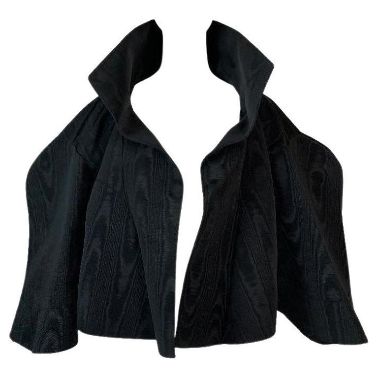 Vintage S/S 1995 John Galliano Runway Black Moire 'Misia Diva' Cropped ...