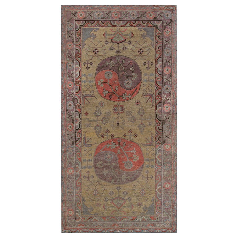 Doris Leslie Blau Collection Vintage Samarkand Khotan Green Handmade ...