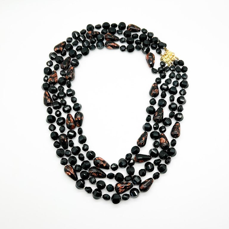 Vintage Sandor Goldstone Statement Necklace 1950s For Sale at 1stDibs