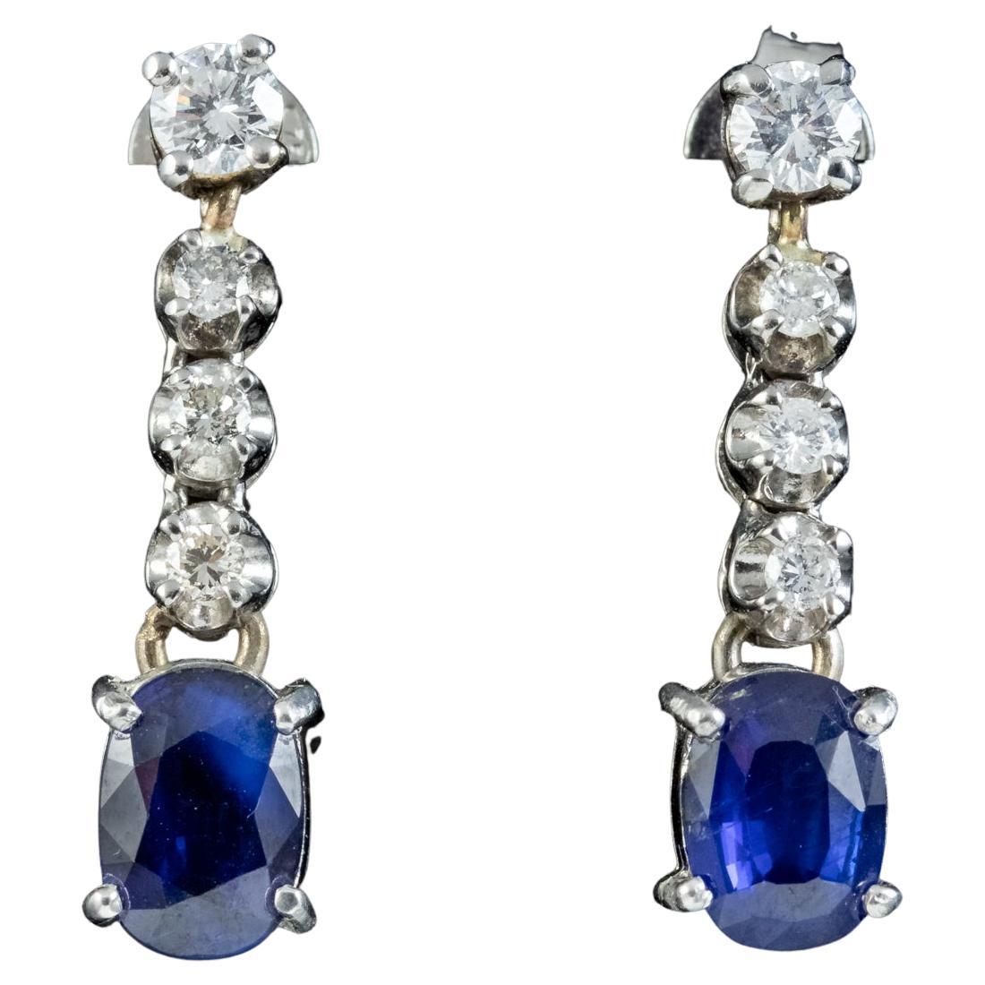 18ct Gold Filigree Vintage European Earrings For Sale at 1stDibs