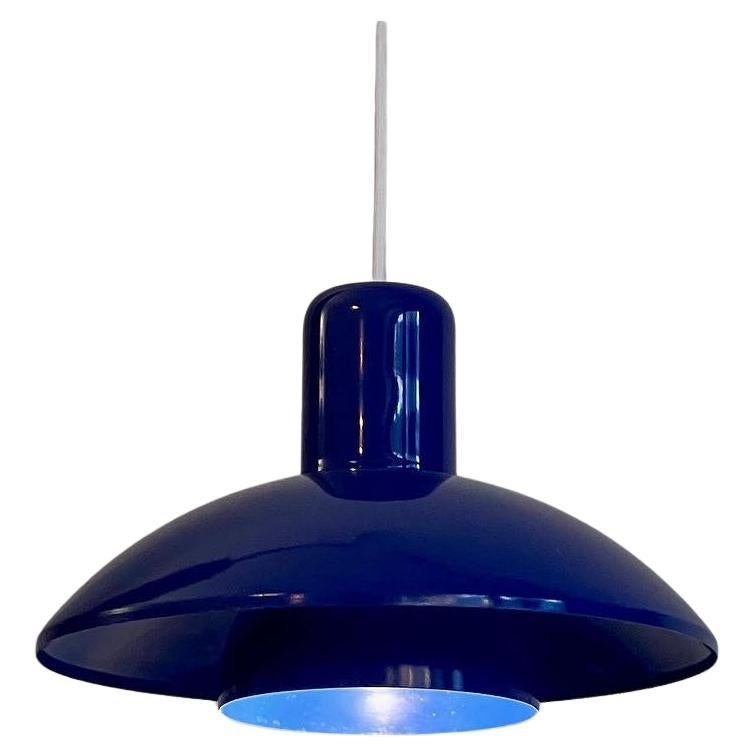 Vintage scandinavian Blue Pendant Lamp, Denmark 1960s For Sale at 1stDibs