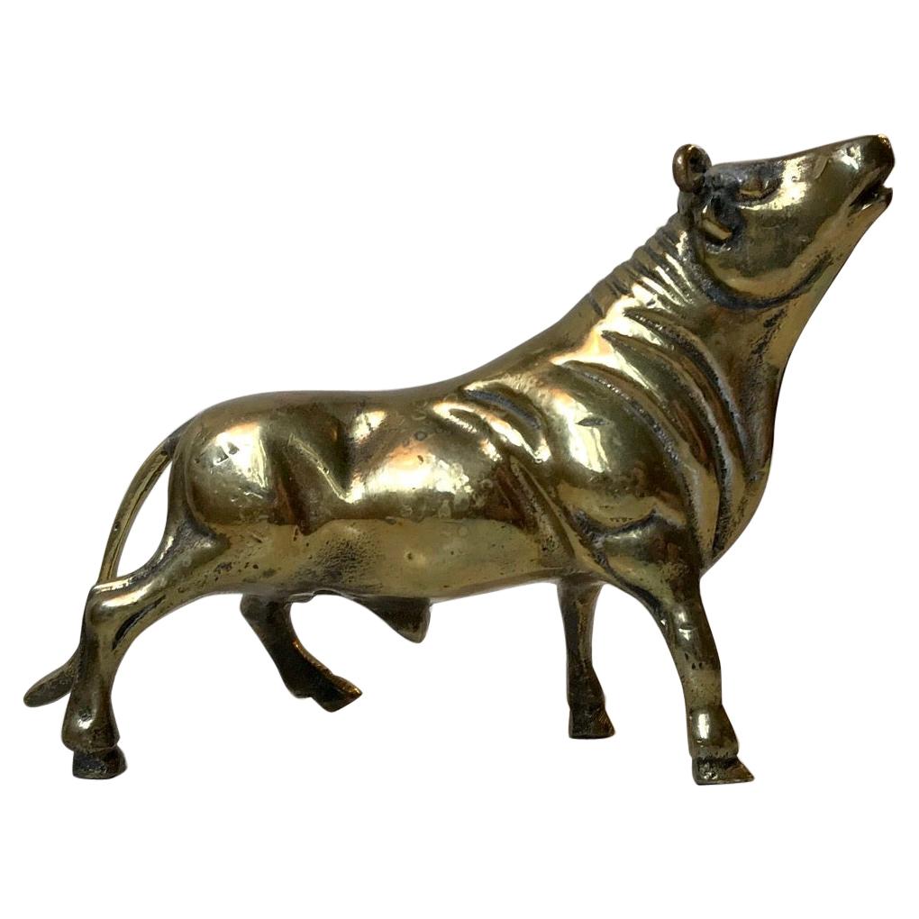 Bull Sculpture Denmark Modern Hand Carved Wood, 1960s at 1stDibs