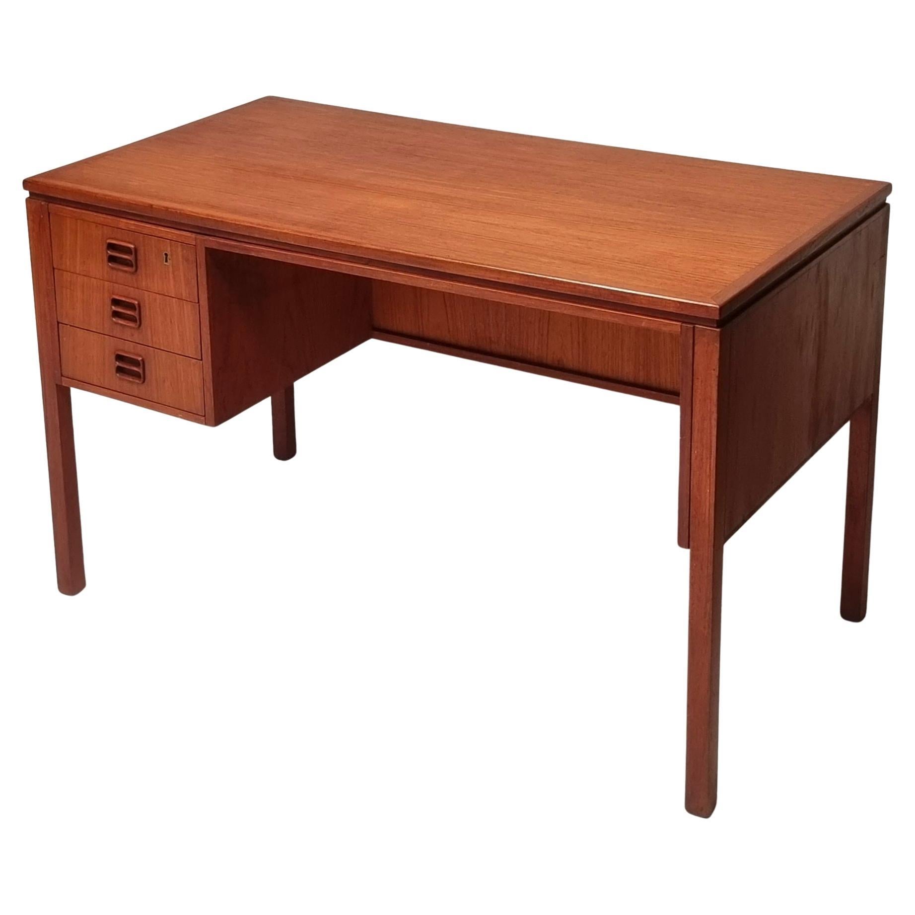1950s Vintage Wood Desk in Scandinavian Style at 1stDibs