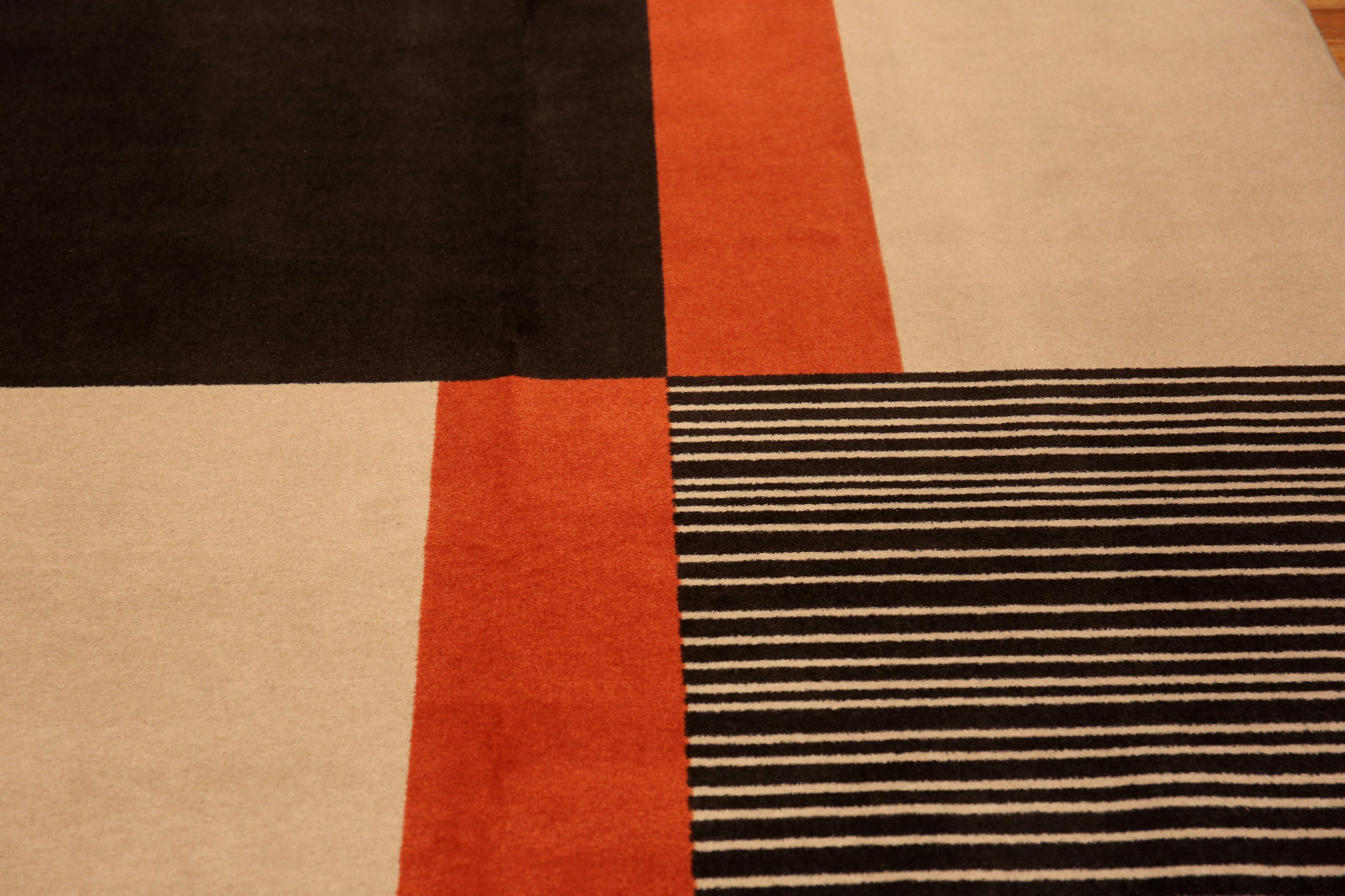 Nazmiyal Collection Vintage Scandinavian Ege Art Line Rug.9 ft 10 in x ...