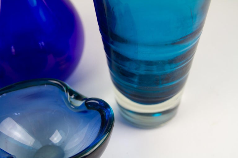 Vintage Scandinavian Glass, 1960s, Set of 8 For Sale at 1stDibs