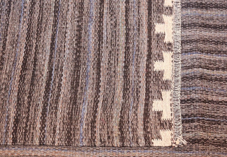 Vintage Scandinavian Kilim Rug by Rakel Callander. Size: 6 ft 4 in x 10 ...