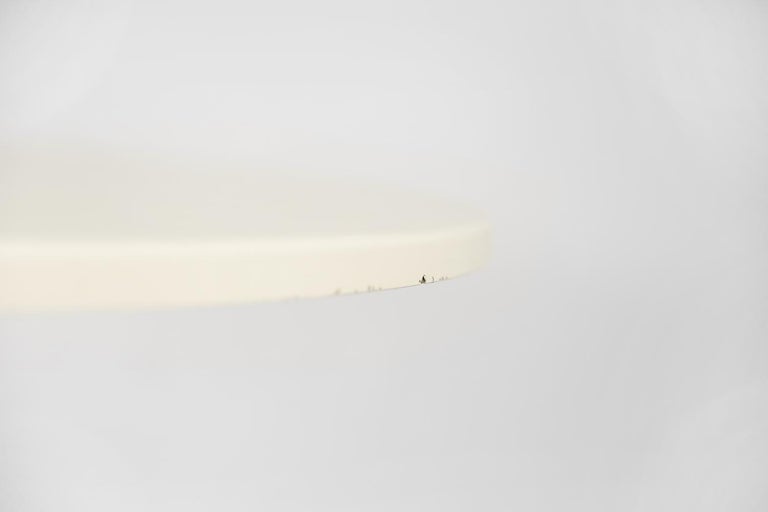 Vintage Scandinavian MidCentury Modern Dining Table with Chrome Metal ...