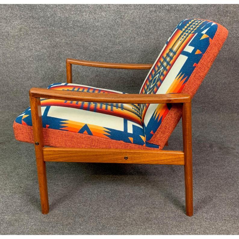 Vintage Scandinavian Midcentury Teak Lounge Chair by Ulferts with ...