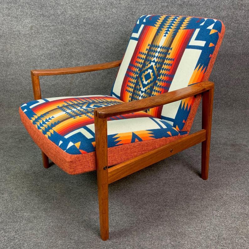 Vintage Scandinavian Midcentury Teak Lounge Chair by Ulferts with ...