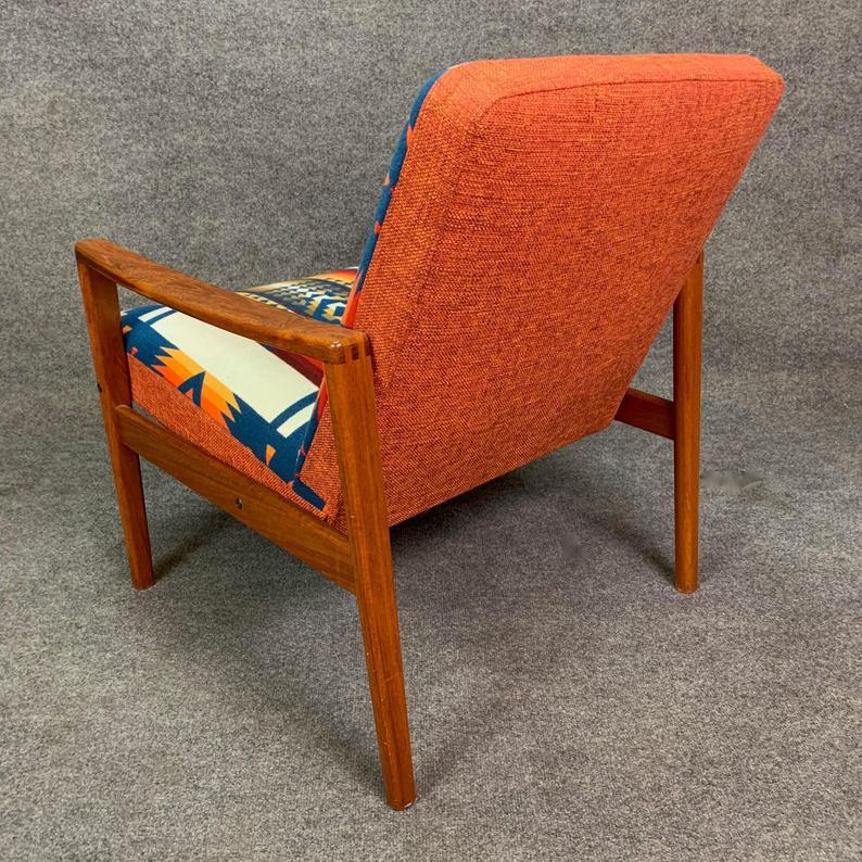 Vintage Scandinavian Midcentury Teak Lounge Chair by Ulferts with ...