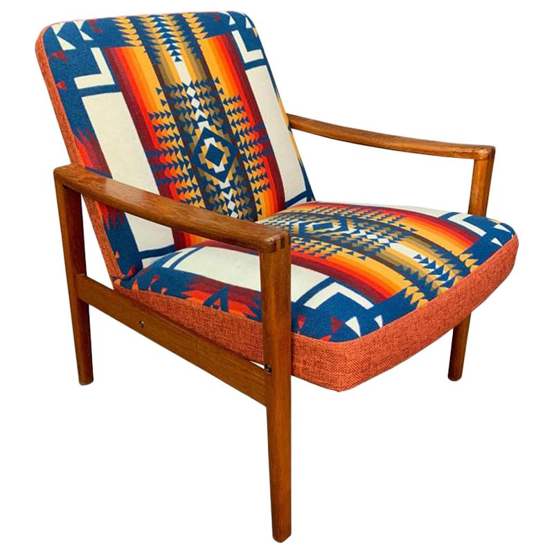 Vintage Scandinavian Midcentury Teak Lounge Chair by Ulferts with ...