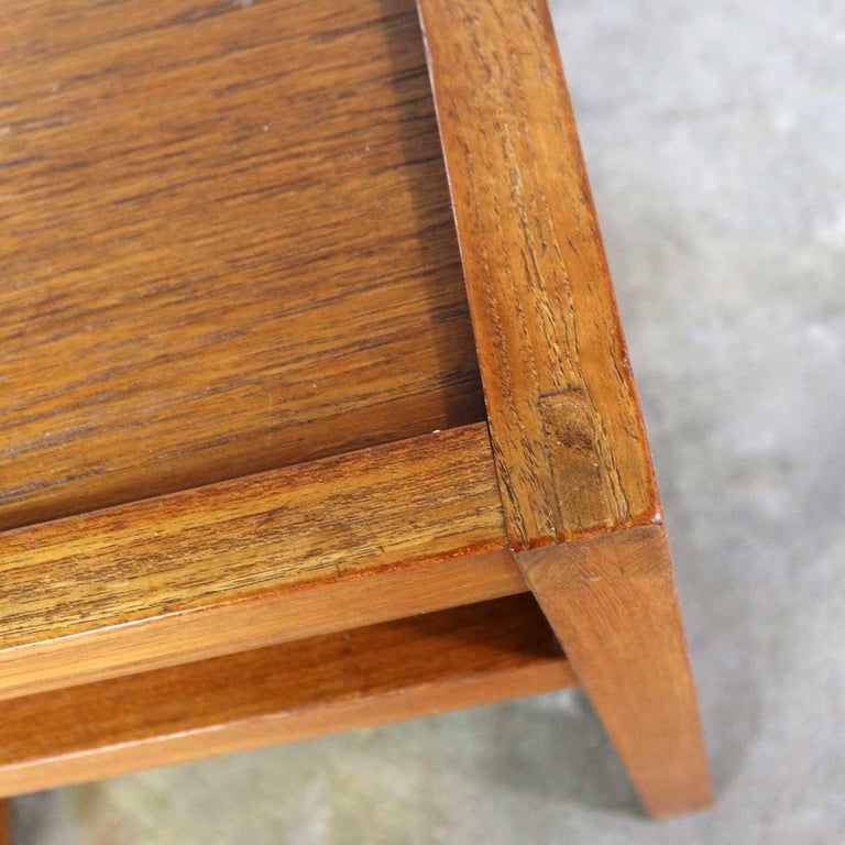 Vintage Scandinavian Modern Pair of Square Open Cube Side Tables in ...