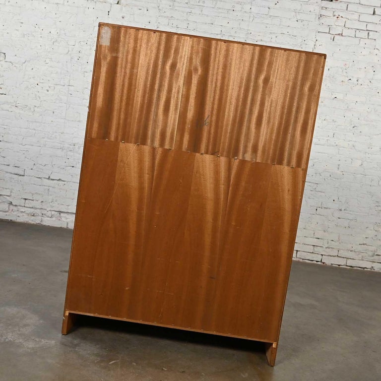 Vintage Scandinavian Modern Teak Double Vertical Tambour Door Gentlemen ...