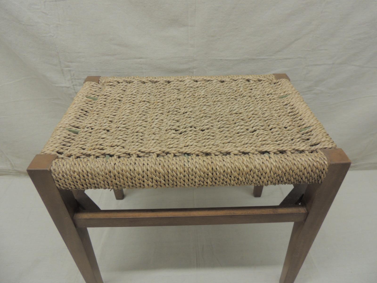 Vintage Scandinavian Rectangular Stool at 1stDibs