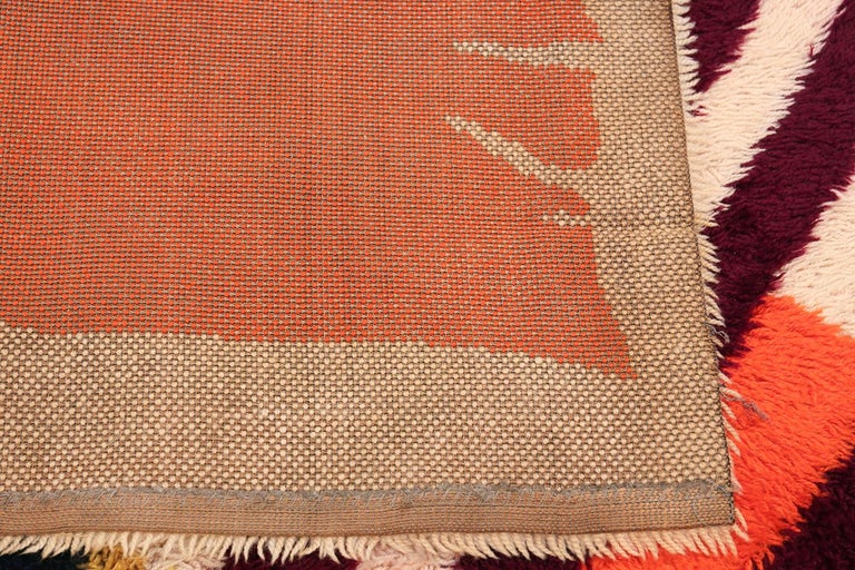 Vintage Scandinavian Rya Rug at 1stDibs