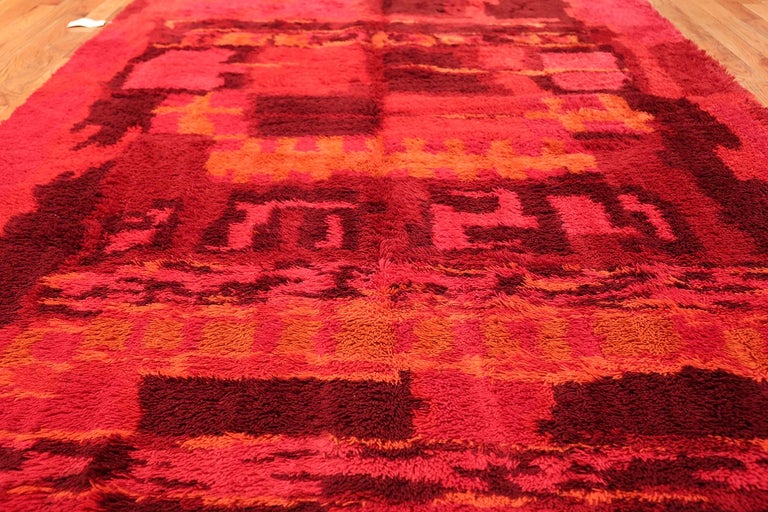 Vintage Scandinavian Rya Rug at 1stDibs