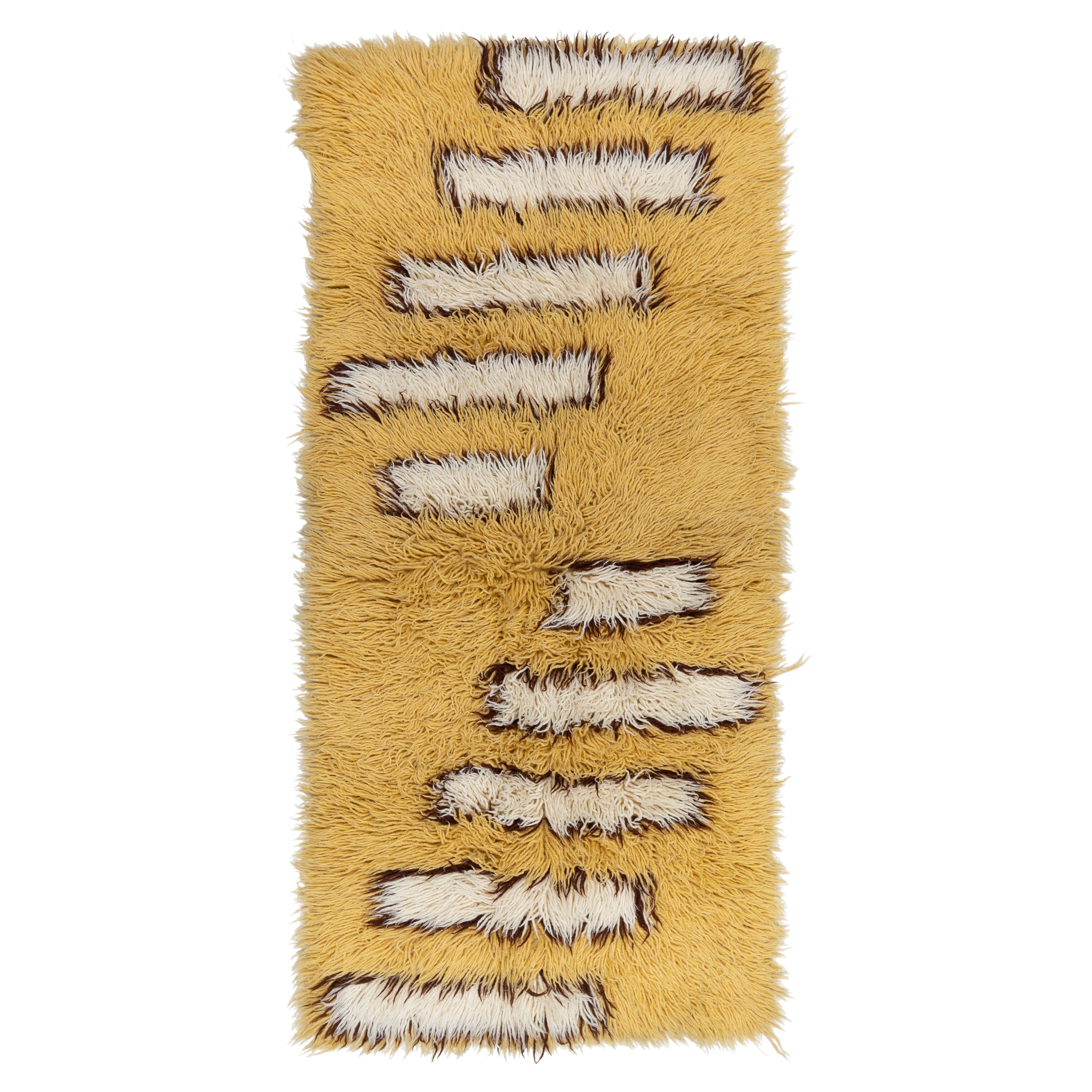Finnish Wool Rya Rug 1960's at 1stDibs | finnish rya rugs