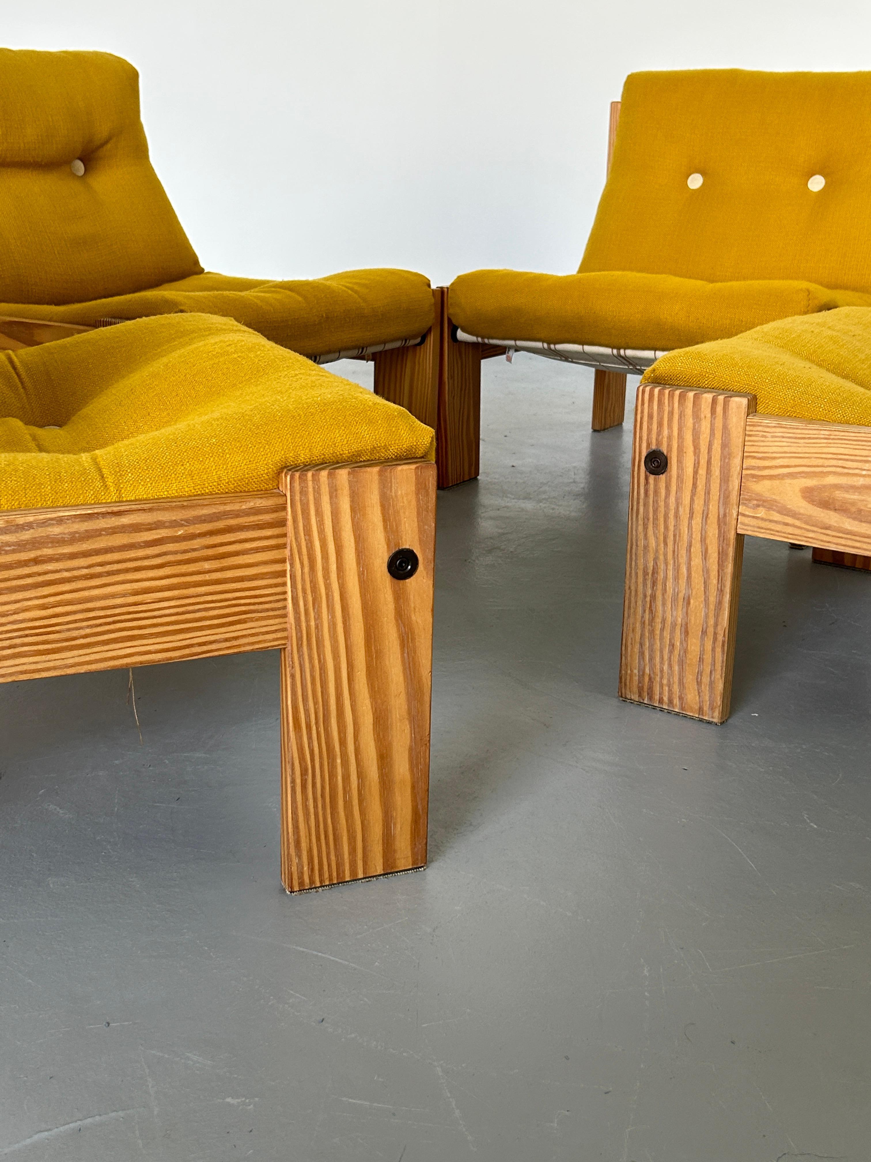 Vintage Scandinavian Style Mid-Century Modern Seating Set by Herlag ...
