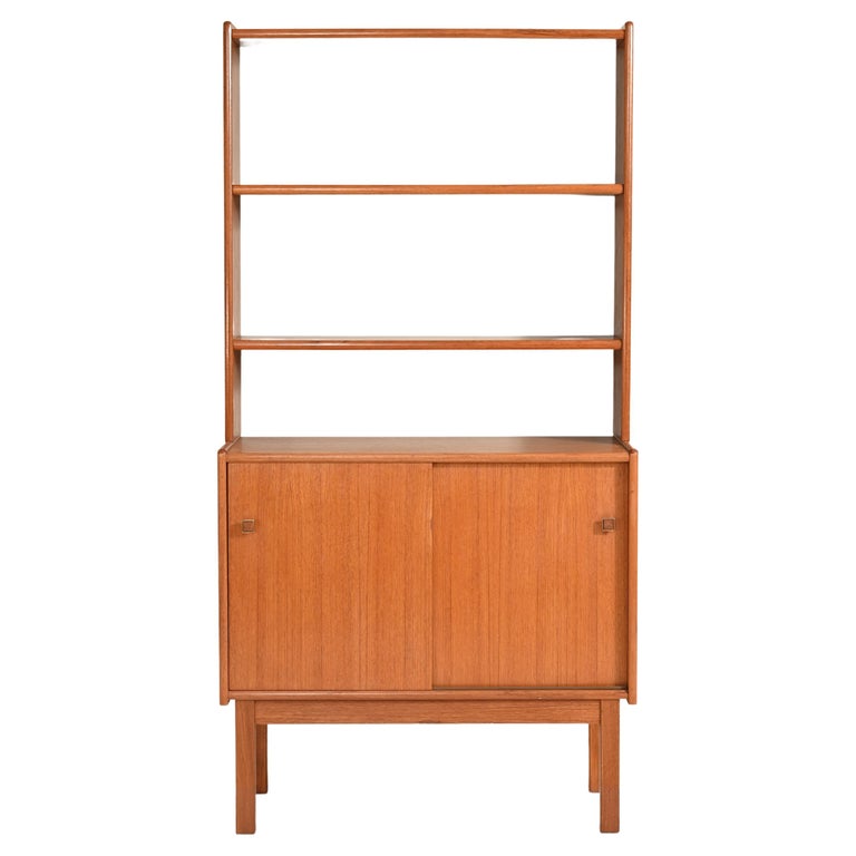 Vintage Scandinavian Teak Bookcase For Sale at 1stDibs