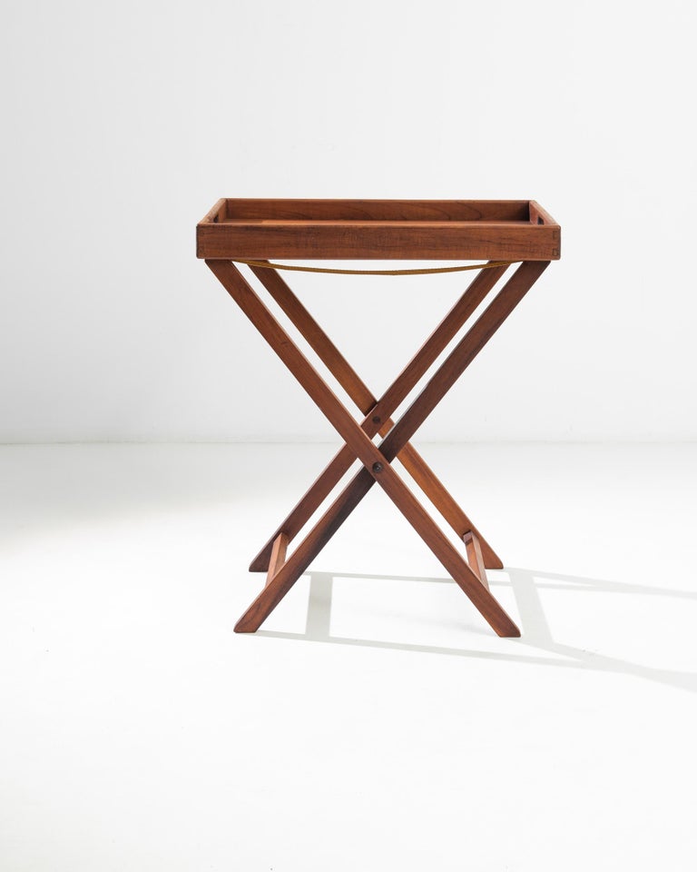 Vintage Scandinavian Teak Tray Table For Sale at 1stDibs