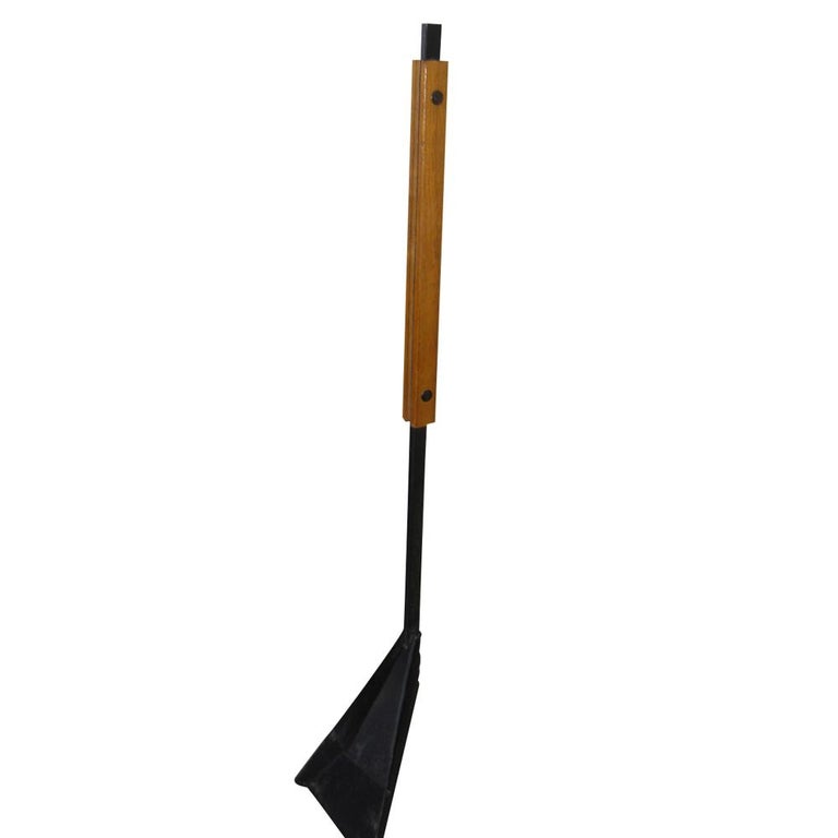 Vintage Scandinavian Teak Wrought Iron Fireplace Tools at 1stDibs