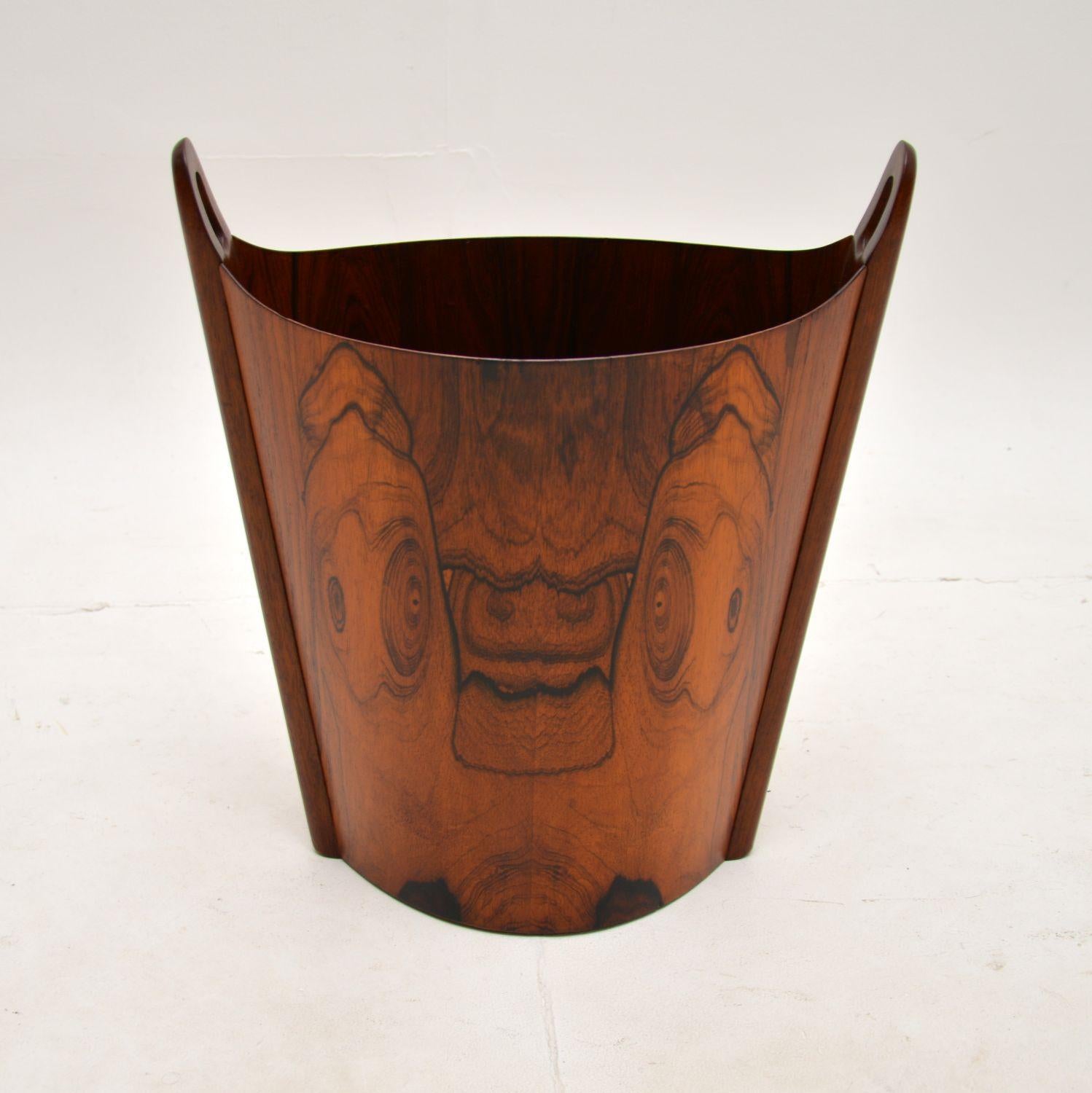 Vintage Scandinavian Waste Paper Bin by Einar Barnes for Heggen For ...