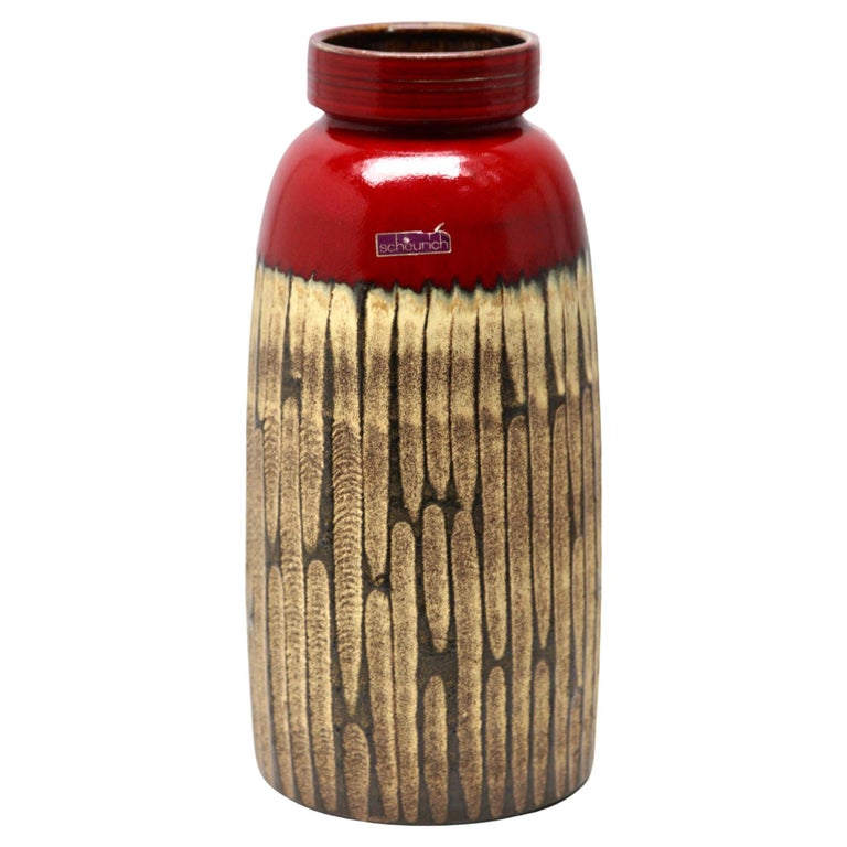 Vintage Scheurich Vase Marked W Germany 553-46 Ceramic For Sale at 1stDibs