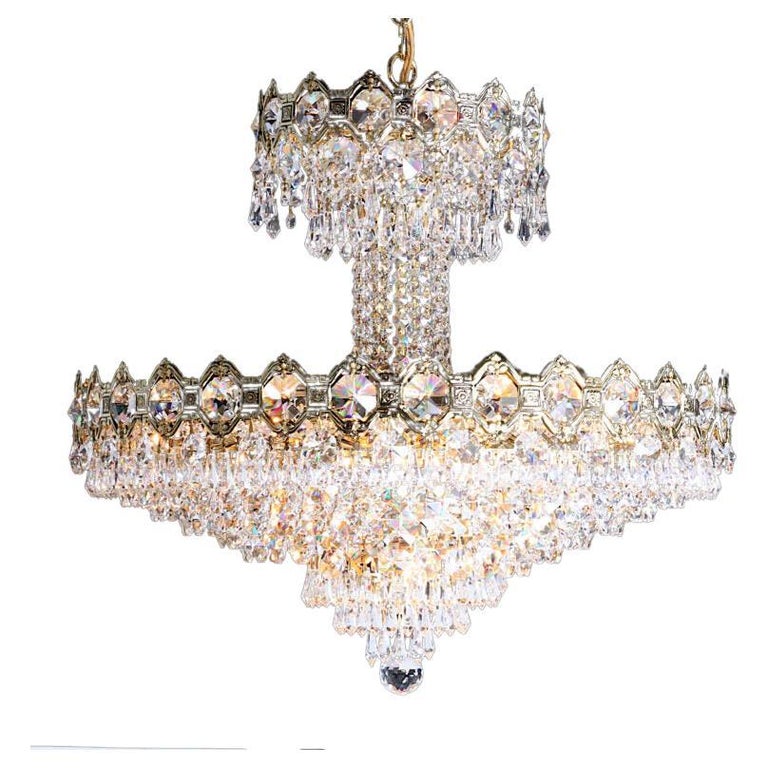 Vintage Schonbek Crystal Chandelier at 1stDibs