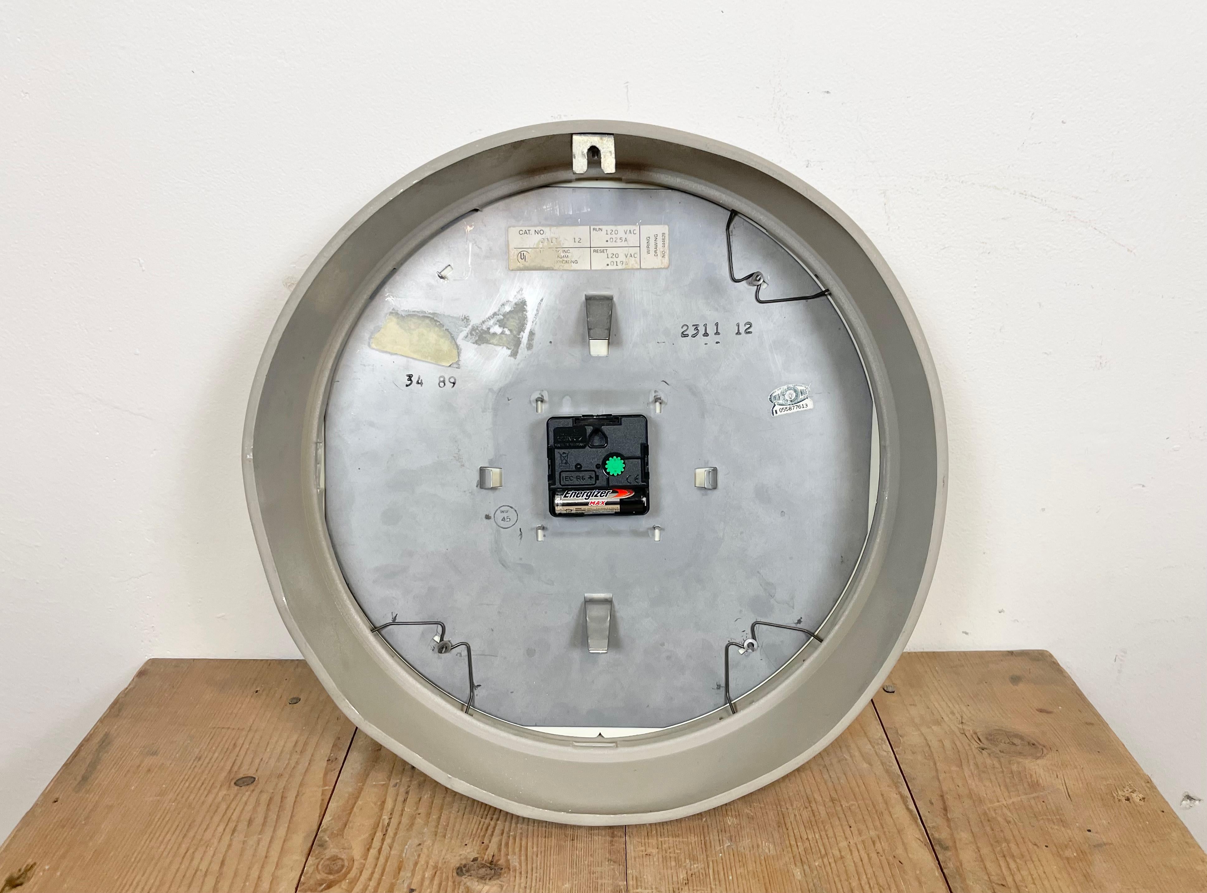 Vintage School Wall Clock from Standard Electric, 1970s at 1stDibs