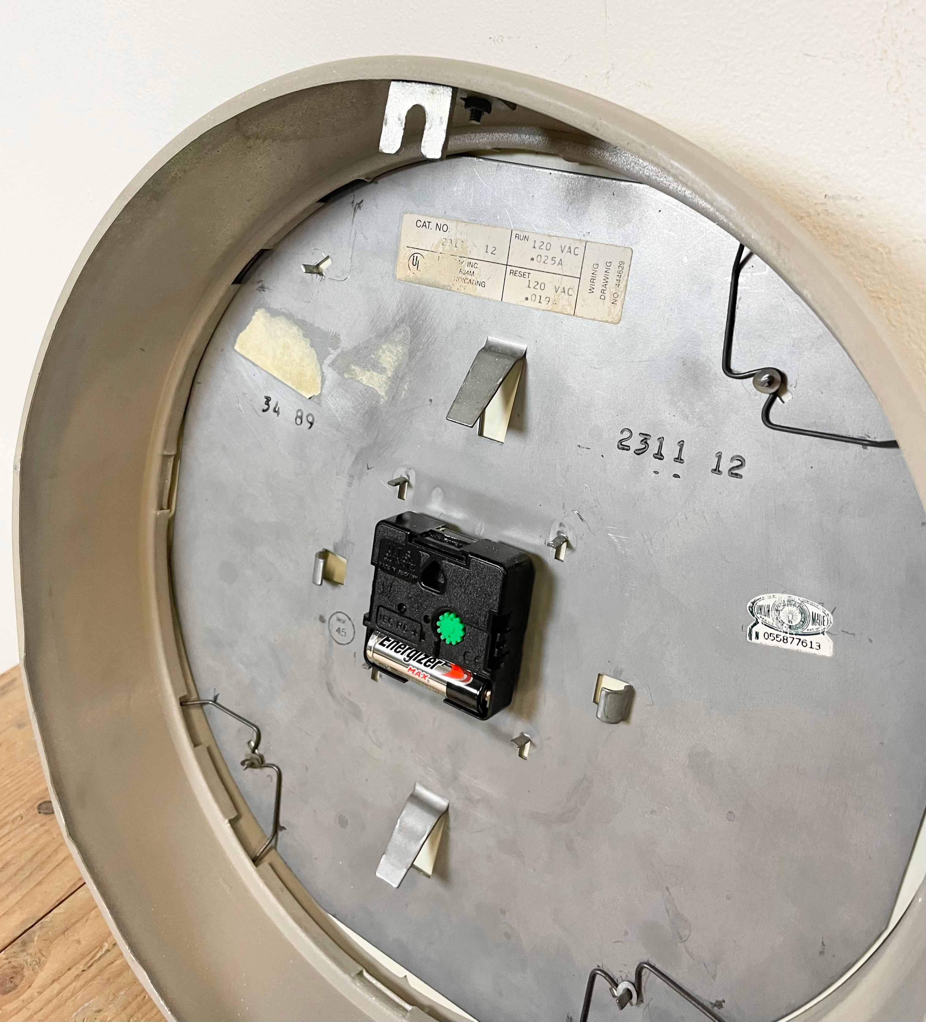 Vintage School Wall Clock from Standard Electric, 1970s at 1stDibs