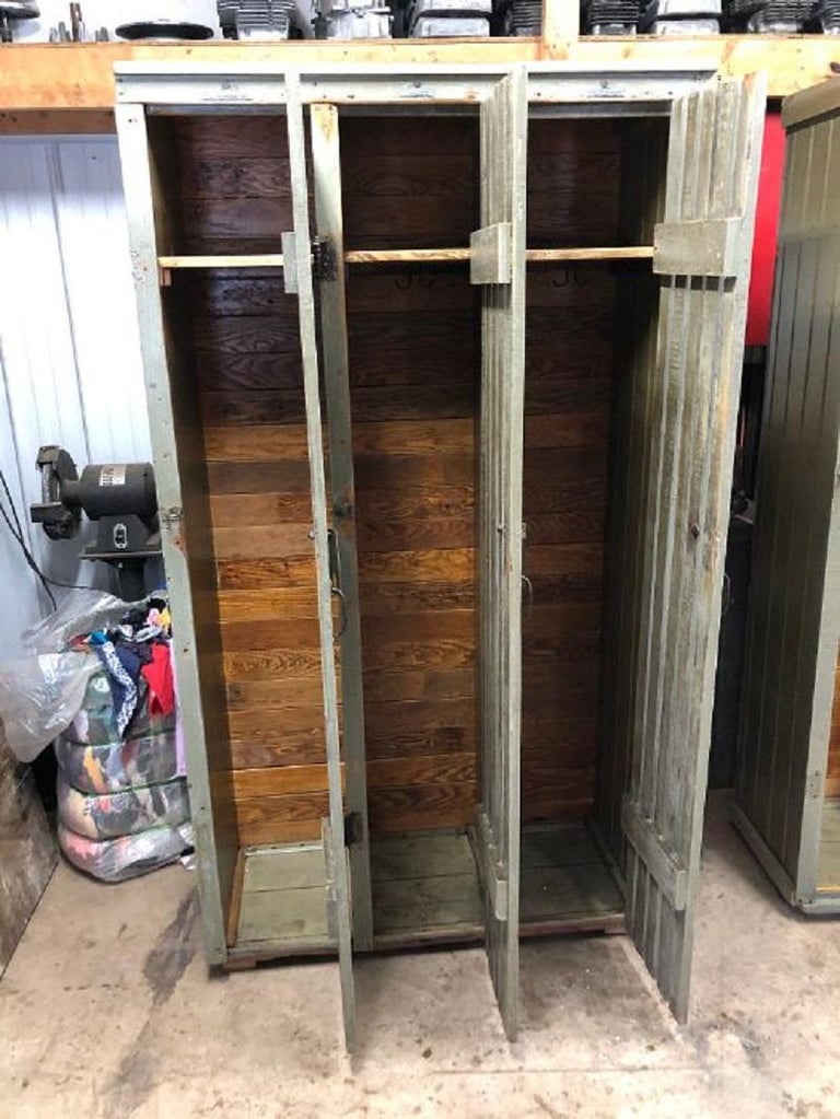Vintage School Wood Lockers For Sale at 1stDibs