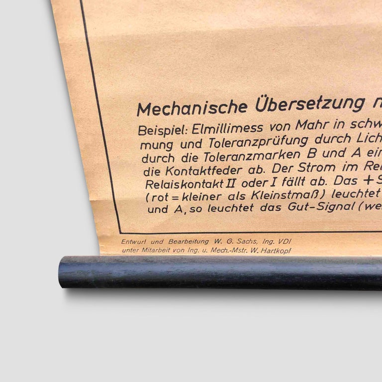 Vintage Scientific Technical School Poster For Sale at 1stDibs